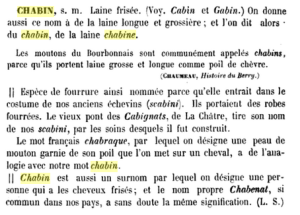 Un mot, une histoire : Chabin, Chabine – Tan Listwa